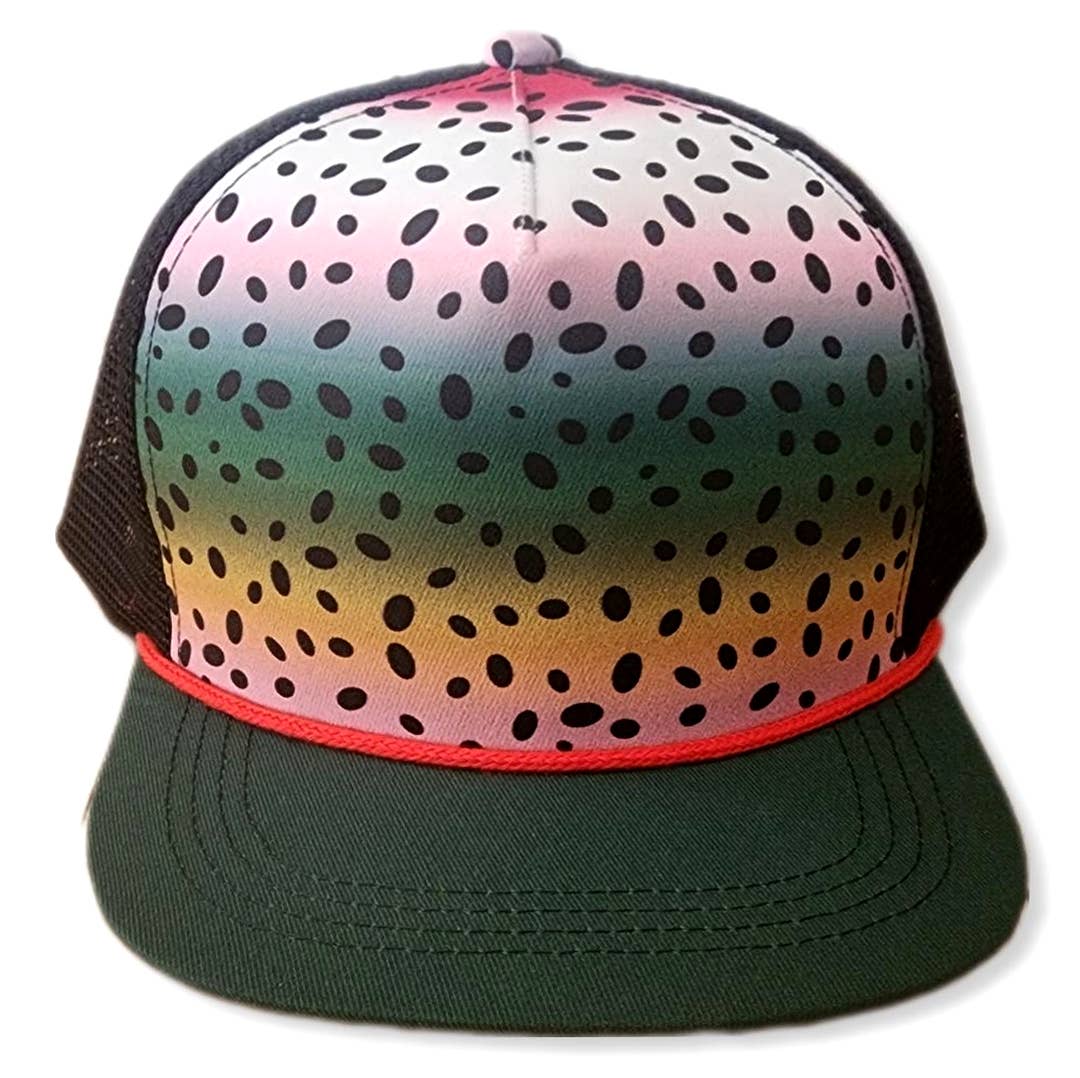 Rainbow Trout Skin Pattern Snapback Hat – Fish Whistle Trading Post